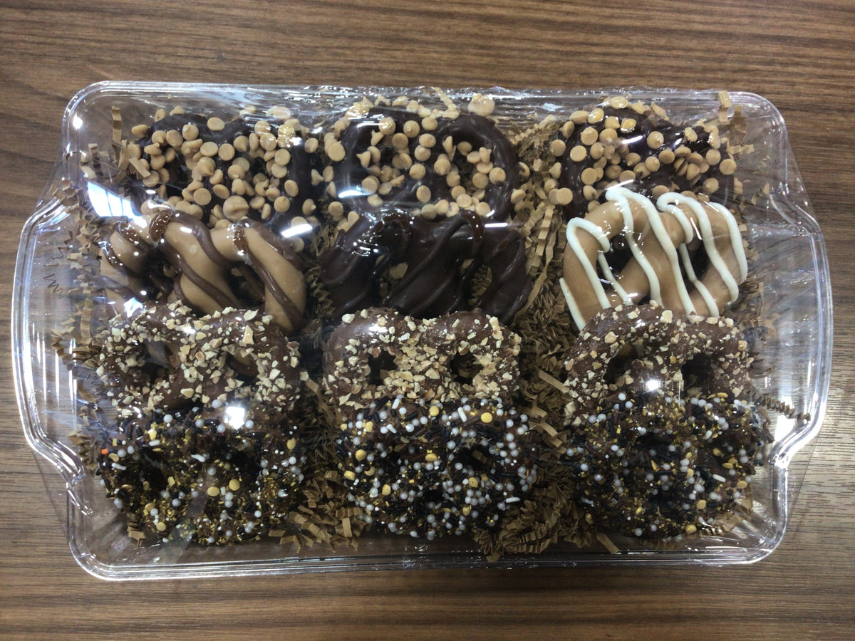 Assorted Chocolate Pretzel Platter (Shiva) – Chocolate Works of Bellmore